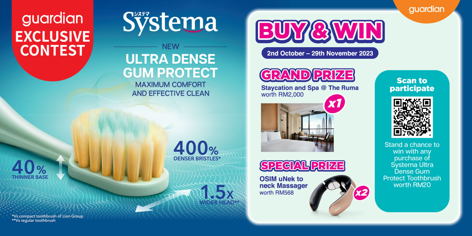 Systema Ultra Dense Gum Protect Exclusive at Guardian Contest - Guppyrock